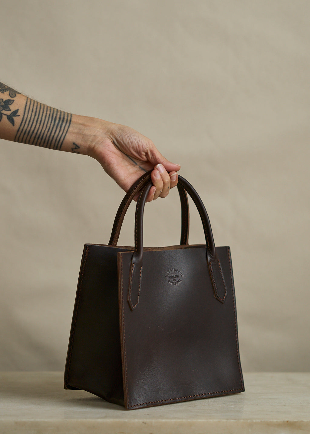 Petite Leather Dock Bag in Brown Latigo – FORESTBOUND